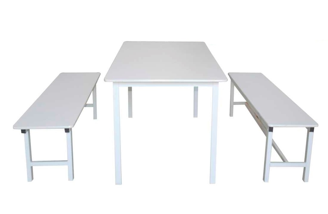 CONJUNTO REFEITÓRIO COM 2 BANCOS – Modelo Moveis Center