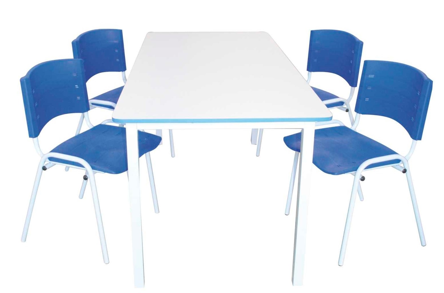 CONJUNTO REFEITÓRIO COM 4 CADEIRAS – Modelo Moveis Center